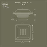 Classy Caps Imperial Solar Post Cap Light Available in Black or White ...