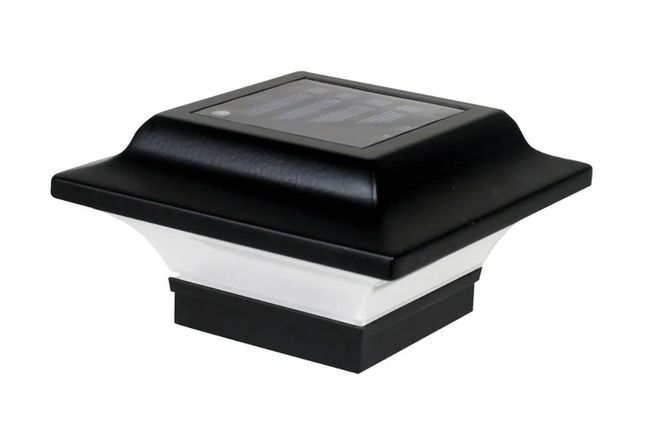 Classy Caps Imperial Solar Post Cap Light Available in Black or White ...