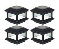 Classy Caps Colonial Solar Post Cap Black for 4x4 Posts - 4 Pack