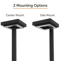 Contemporary Square Solar Post Light with Modern Square Pole