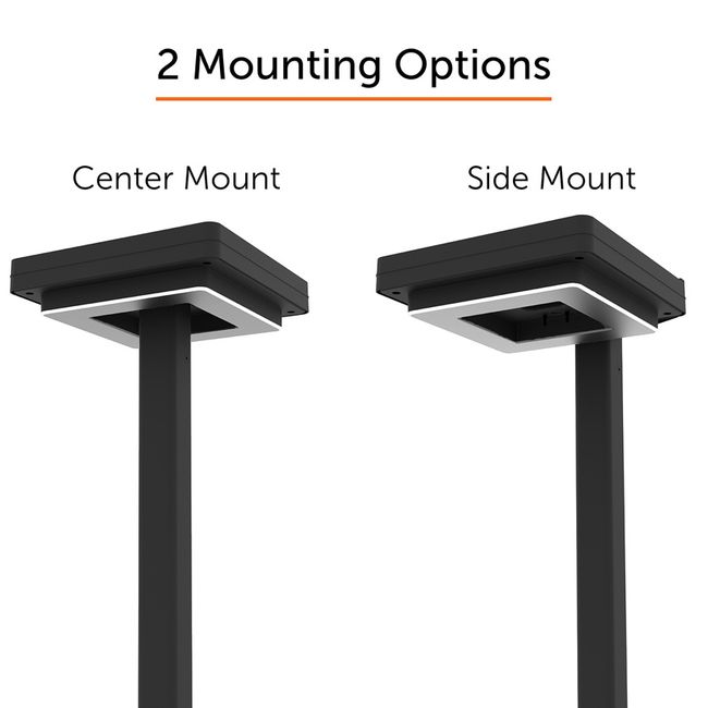 Contemporary Square Solar Post Light with Modern Square Pole