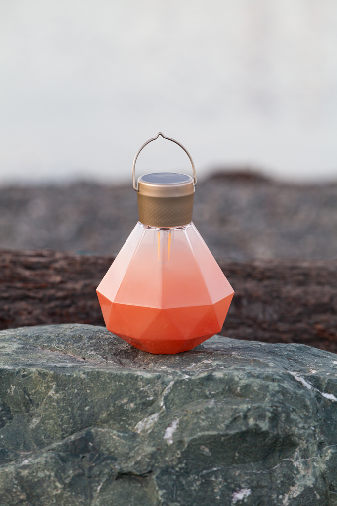 Coral Gem Light Glass Solar Lantern
