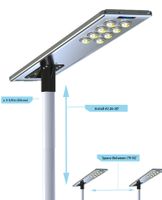 Earthtech Products 80 Watt LED Ultra High Powered Solar Street Light ...
