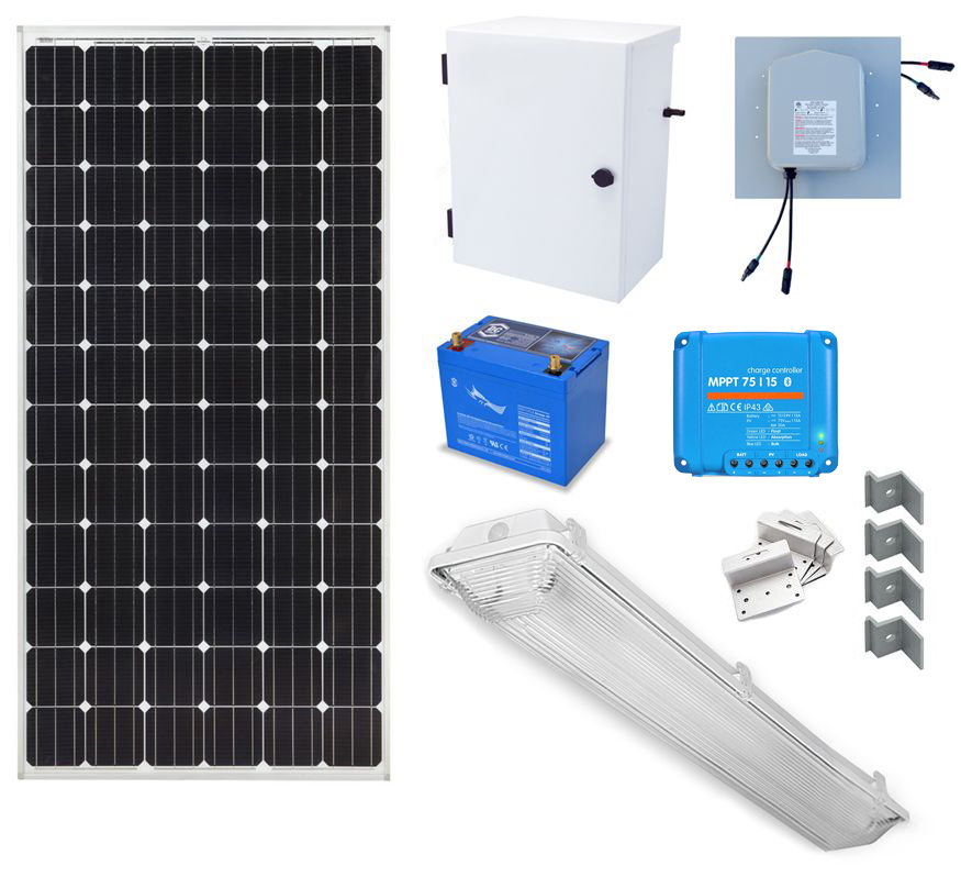 Earthtech Products Solar Lighting Kit for Sheds, Garages & Cabins