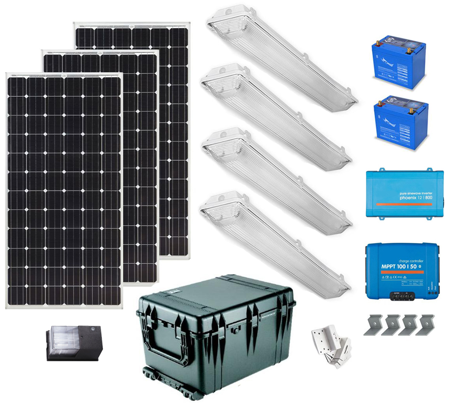 Earthtech Products Solar Power & Lighting Kit for Sheds, Garages ...