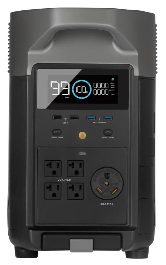 EcoFlow Delta Pro Portable Power Station with Remote Control