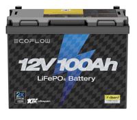 EcoFlow Lithium 12V 100Ah Deep Cycle LiFePO4 Battery