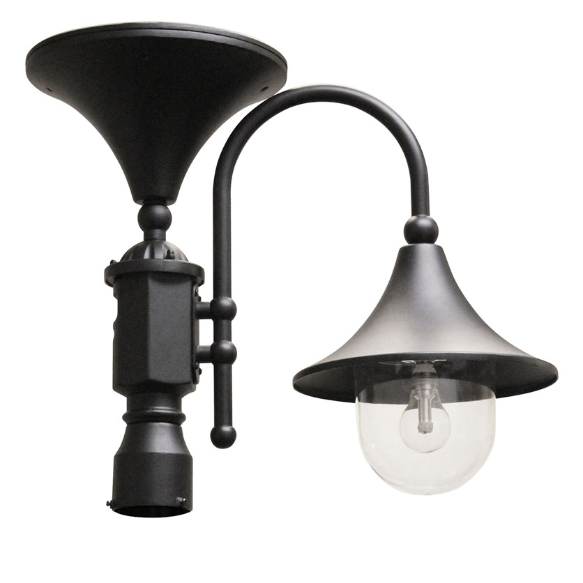 Everest Solar Lamp with GS Solar LED Light Bulb in Black - Fits ...