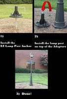 EZ Lamp Post Anchor - for Gamasonic Solar Lamp Posts