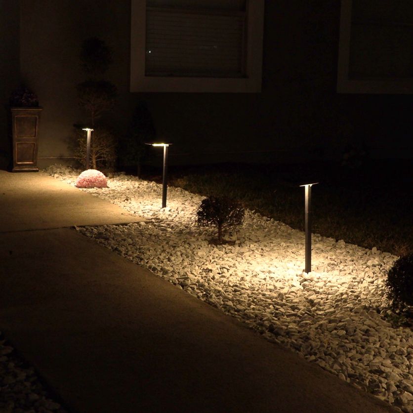 Gama Sonic Contemporary Square Solar Path Light