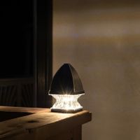Gama Sonic Gothic Solar Post Cap Light 2 Pack - Available in Black and ...