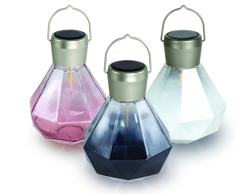 Gem Light Glass Solar Lantern