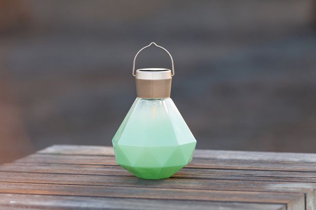 Jade Gem Light Glass Solar Lantern