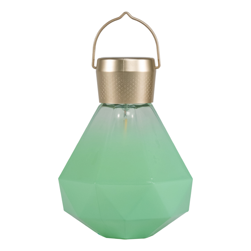 Jade Gem Light Glass Solar Lantern