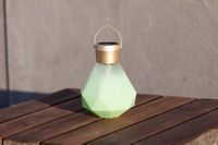 Jade Gem Light Glass Solar Lantern
