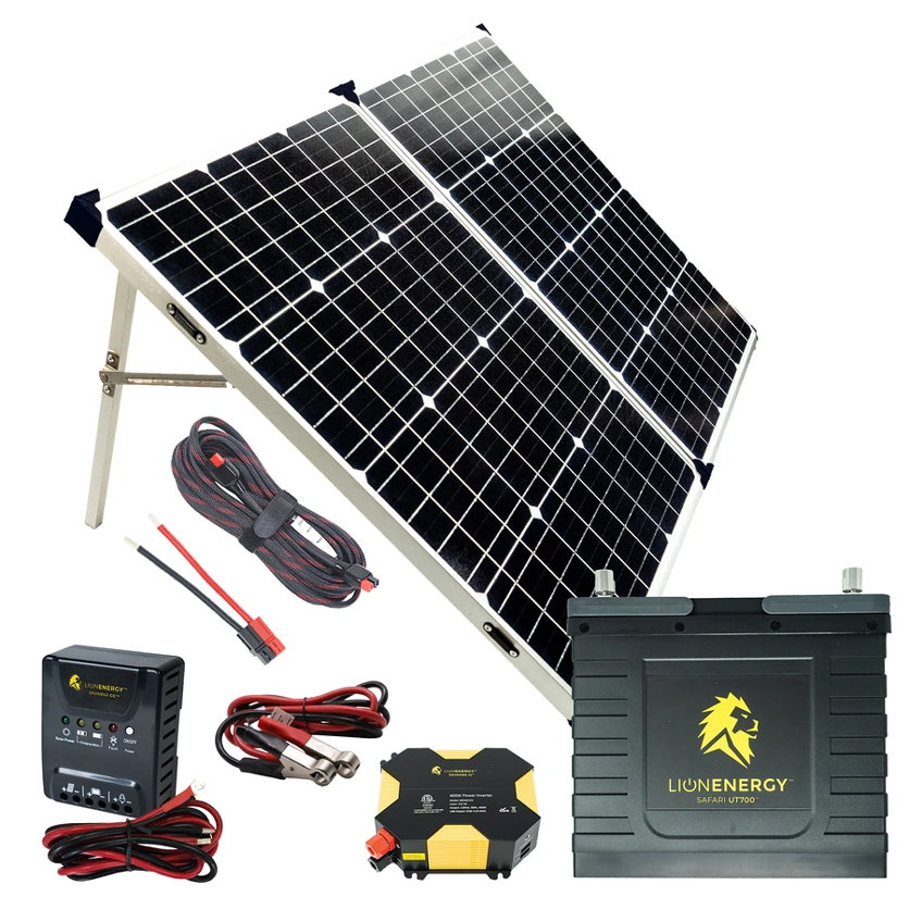 Lion Energy Beginner DIY Solar Power Kit Featuring the UT 700 Lithium ...