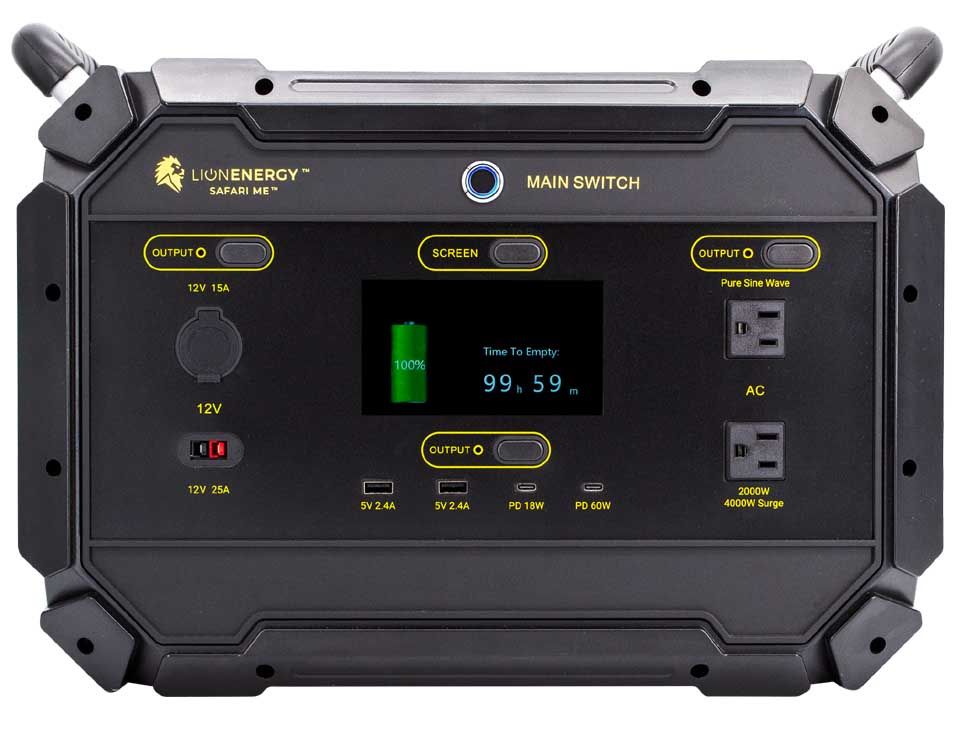 Lion Energy Safari ME Deluxe Solar Generator Kit