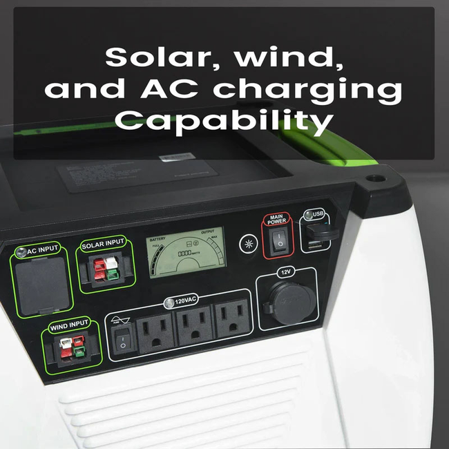 Natures Generator Portable 1800-Watt Solar Generator - Gold Kit