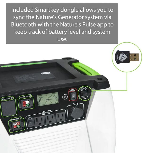 Natures Generator Portable 1800-Watt Solar Generator - Gold Kit