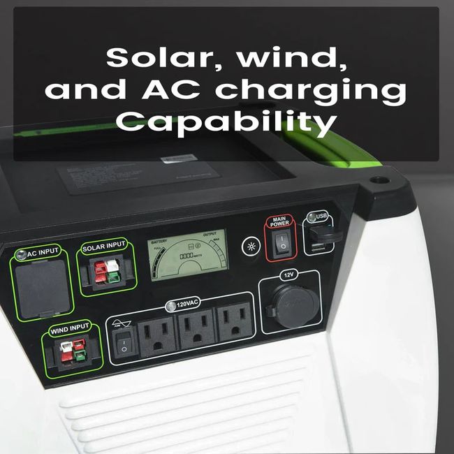 Natures Generator Portable 1800-Watt Solar Generator - Gold Kit