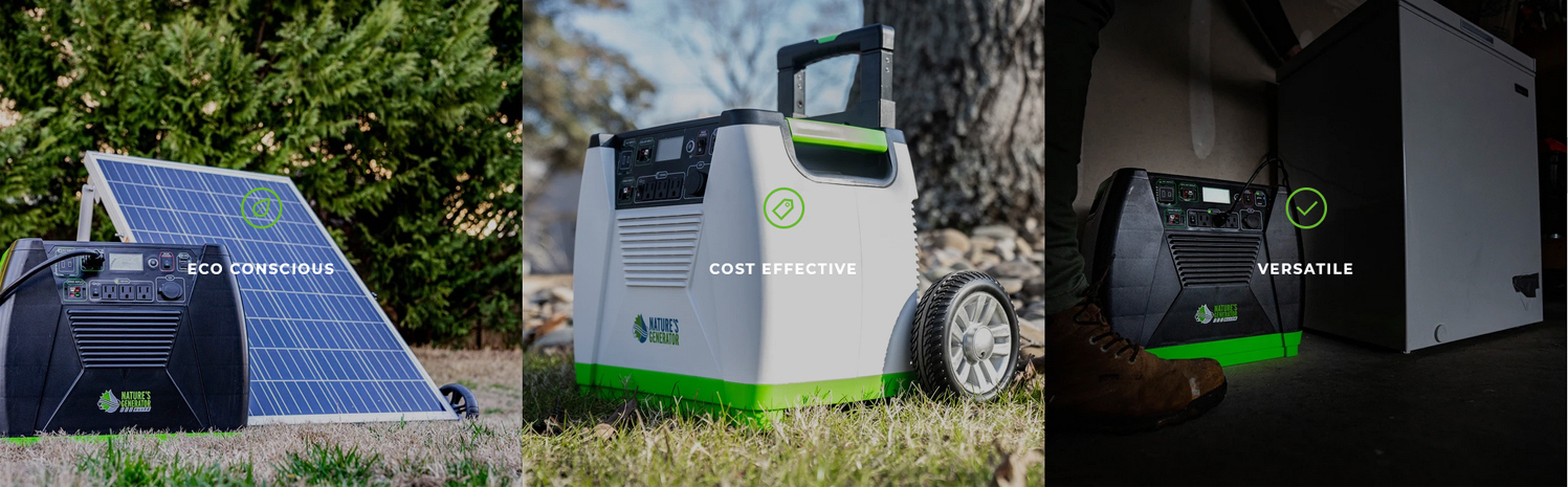 Natures Generator Portable 1800-Watt Solar Generator - Platinum Kit