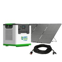 Natures Generator Lithium 3600 Portable Powerstation with 400W Folding ...