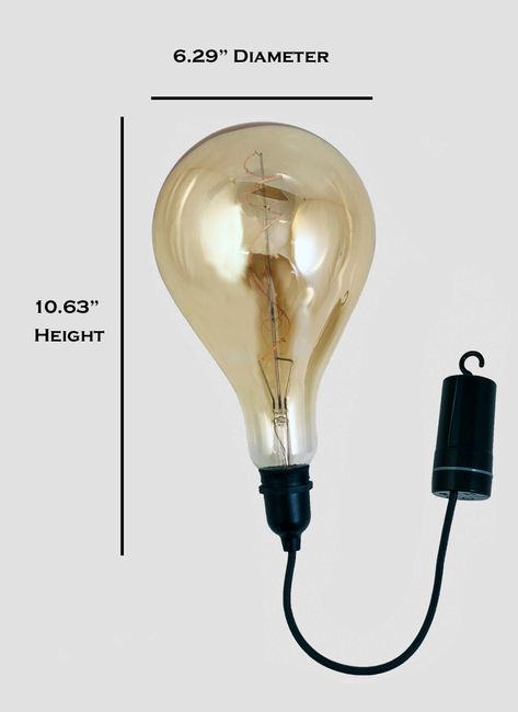 Oversized Classic Battery Operated Vintage LED Light