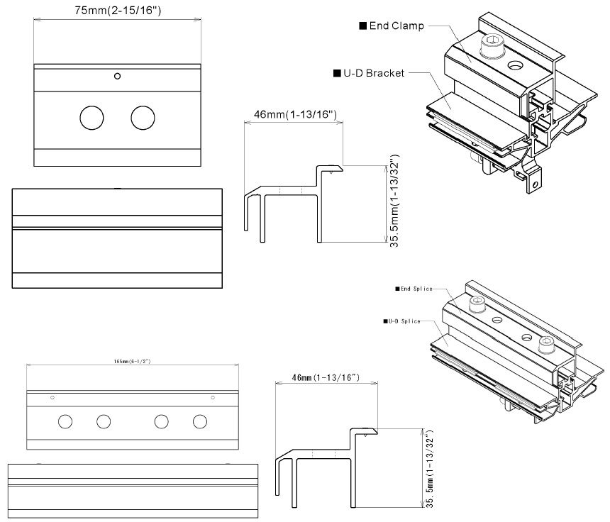Rail-Less Solar Panel Racking - Mount up to 4x Solar Panels