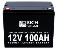 Rich Solar 12V 300Ah LiFePO4 Lithium Iron Phosphate Battery Bank