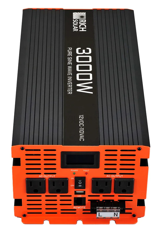 Rich Solar 3000 Watt Industrial Pure Sine Wave Inverter