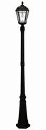 Everest Solar Lamp Post with GS Solar LED Light Bulb - Black