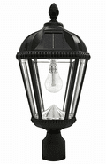 Everest Solar Lamp with GS Solar LED Light Bulb in Black - Fits ...