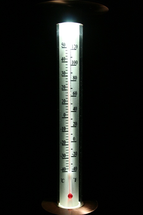 Solar Thermometer Light - Solar Powered LED Lighting