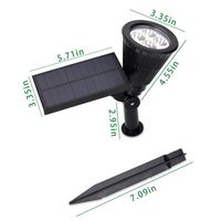 Techko Solar Pathway Spotlights - 2-Pack