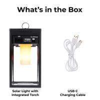 Techko Solar Portable Lantern with Flame Effect