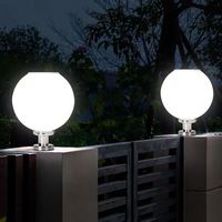 Techko Solar Sphere Pillar Light - With Remote Control