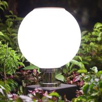 Techko Solar Sphere Pillar Light - With Remote Control