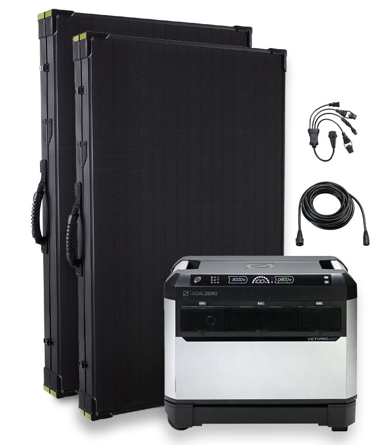 Goal Zero Yeti Pro 4000 Solar Generator Kit