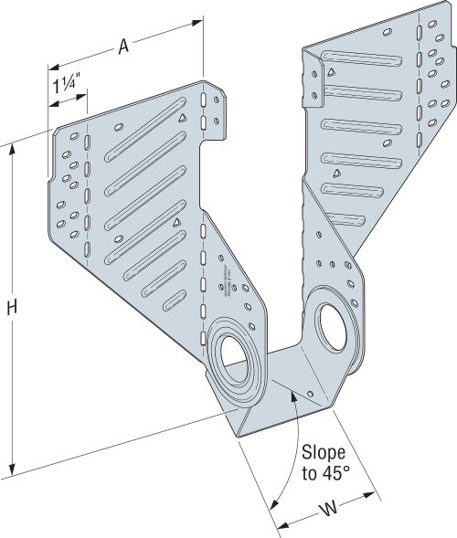 LSSR1.81Z Slopeable/Skewable Rafter Hanger