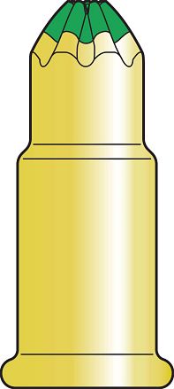 P22AC3A .22 Caliber "A" Crimp Load - Single Shot Green (L3) (Pack of ...