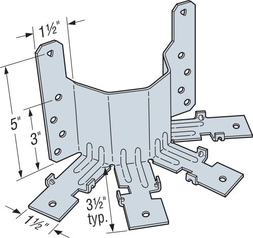 THJM2-5-SDS3 Multiple Truss Hip/Jack Hanger