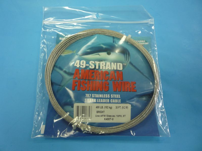 AFW Fishing Wire 400lb x 30ft Bright