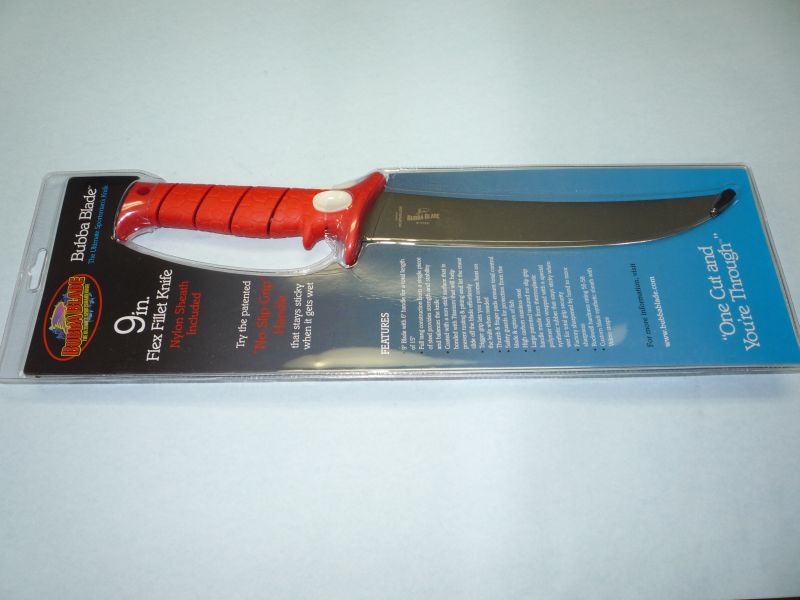 Bubba Blade 9" Flex Fillet Knife Nylon Sheath Included