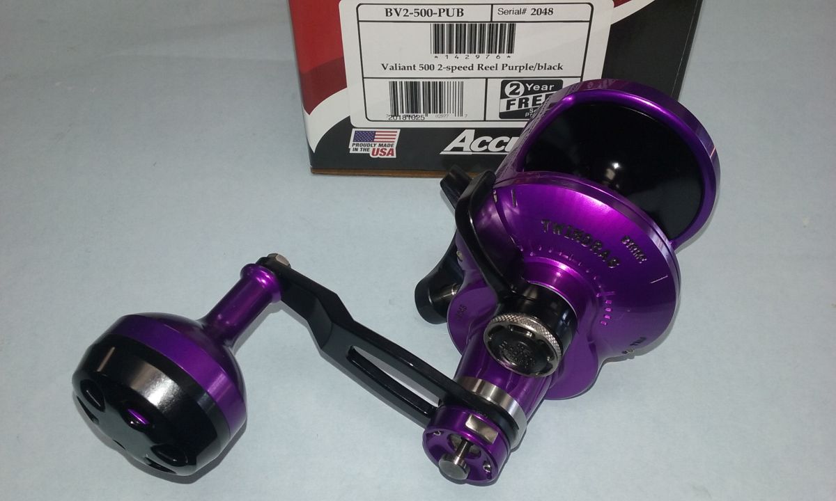 Accurate Limited Edition Black/Purple Valiant Reel BV2-500PUB