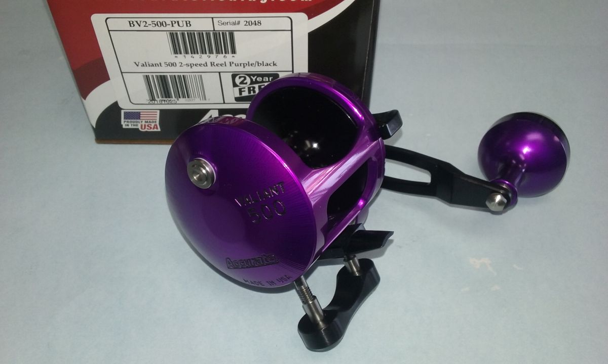 Accurate Limited Edition Black/Purple Valiant Reel BV2-500PUB