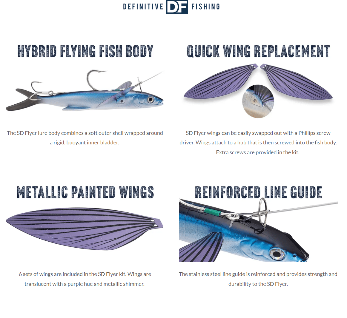 San Diego Flyers Flying Fish Lures