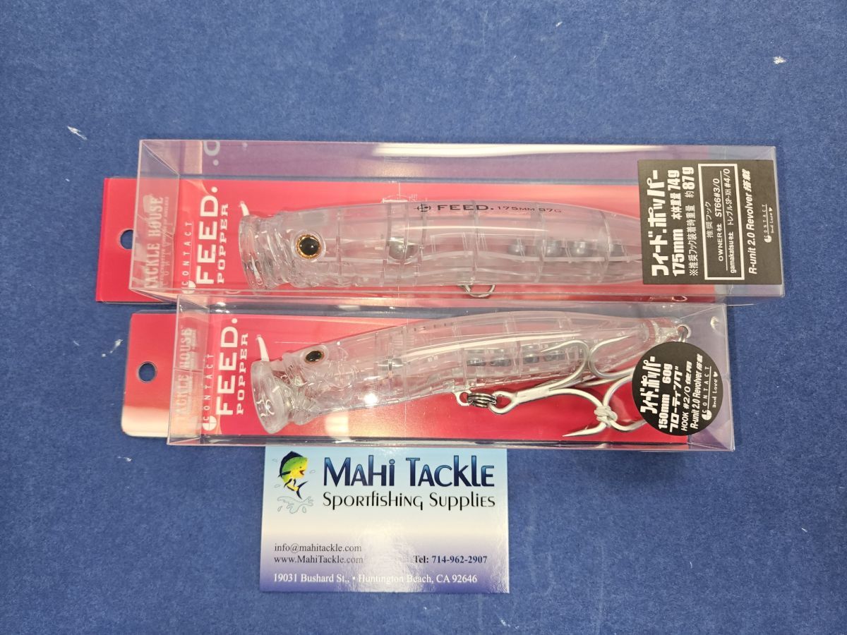 Tackle House Clear Feed Poppers 150mm and 175mm