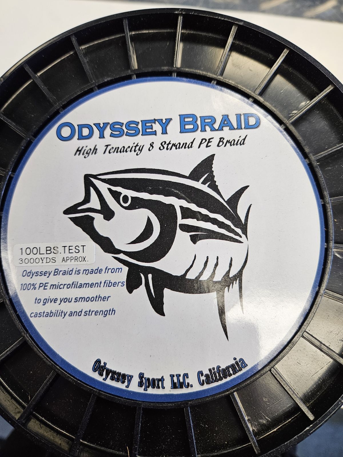 Odyssey Braid Metered Line in 100 feet increment