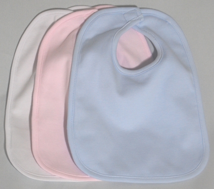 Two Ply Infant 100% Cotton Interlock Baby Bib
