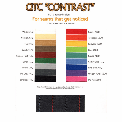 Bonded Nylon Heavy T-270 Contrast Thread Tan